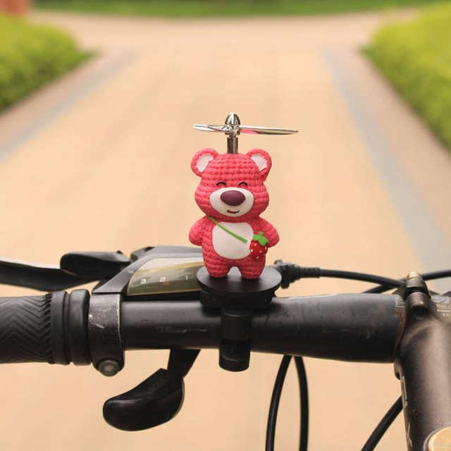 Accessories Dragonfly Bamboo Electric Duck Ornament Windmill Helmet ...