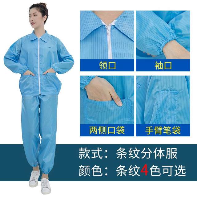Manufacturer food clothing split hooded anti-static split garments anti ...