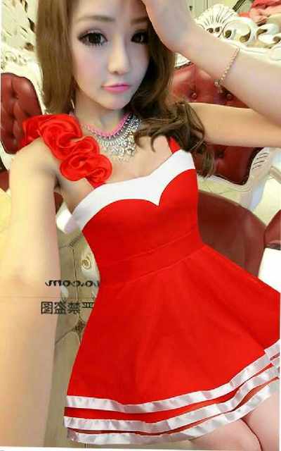 New contrasting color tube top suspender dress high waist wrap dress a ...