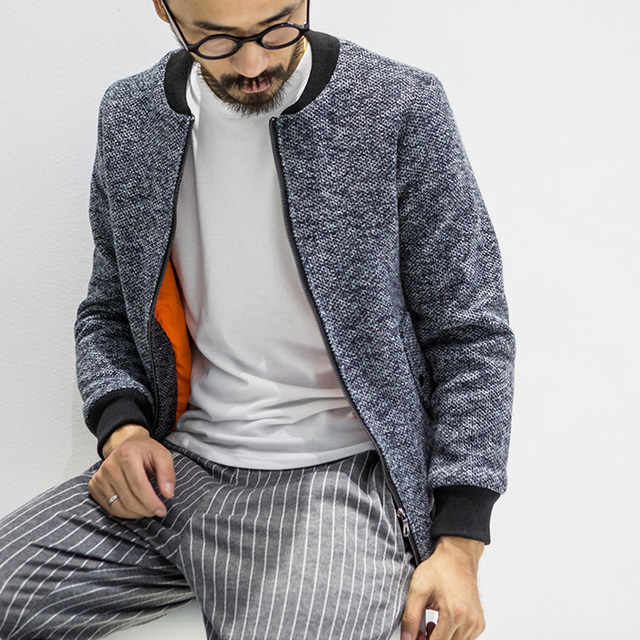 Spring new style original trendy brand Japanese woolen baseball collar ...