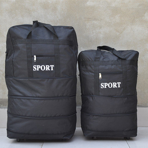 Universal wheel super large capacity telescopic folding bag 158 ...