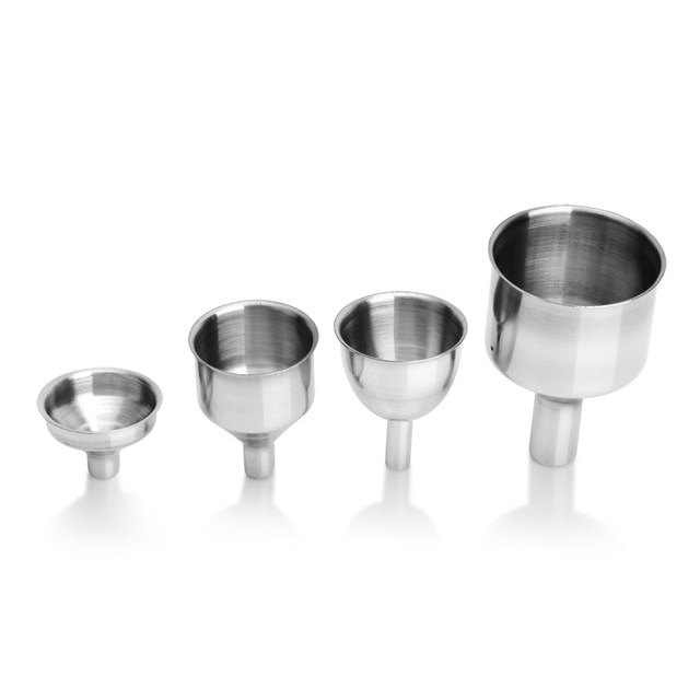 Stainless steel portable outdoor wine bottle funnel, clean, hygienic ...