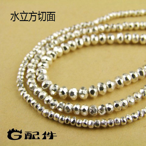 Scattered beads DIY hand-made beads Thai silver accessories sterling ...