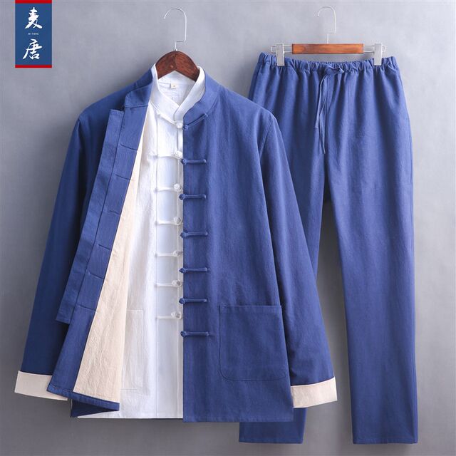 Tang Dynasty men's Chinese style men's clothing Chinese and elderly ...