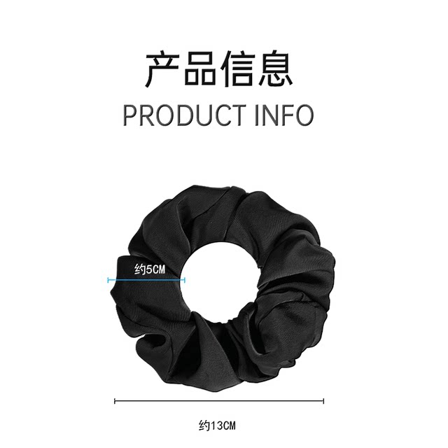 M2KA ice silk satin large intestine hair ring women's high-end new ...