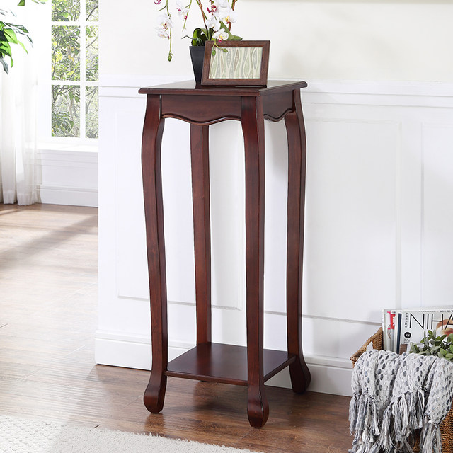 American solid wood flower table flower stand living room entrance ...
