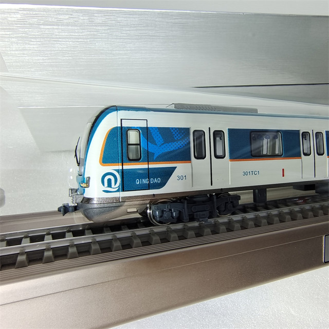 Qingdao Metro Line 2313 model static sand table train toy enterprise ...