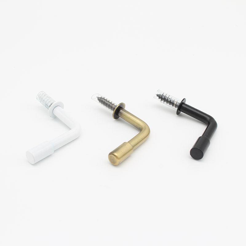 Opparoom Right Angle Curtain Hook - Modern Wall Hook for Home & Cafe