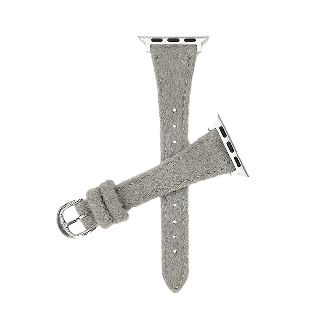 Autumn and winter plush leather small waist iwatch strap S10 suitable ...