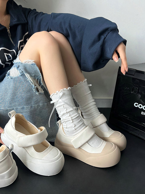 Meow's Sky 2024 Spring and Summer Big Toe Casual Mary Jane Shoes Women ...