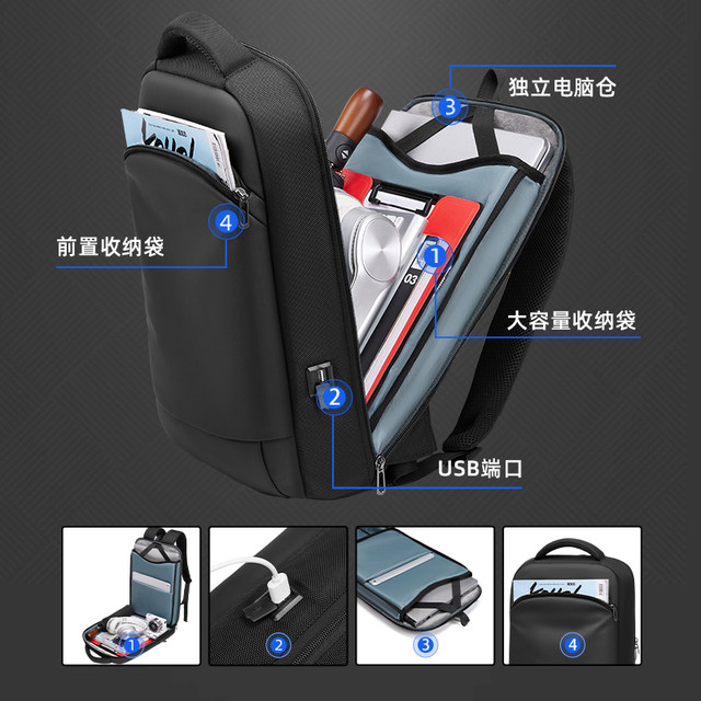 Nigel ultra-thin backpack for men, business commuting, simple and light ...