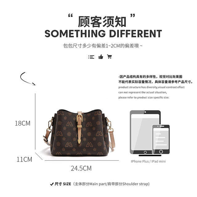 Golden fox bucket bag 2025 new women's bag messenger bag large ...