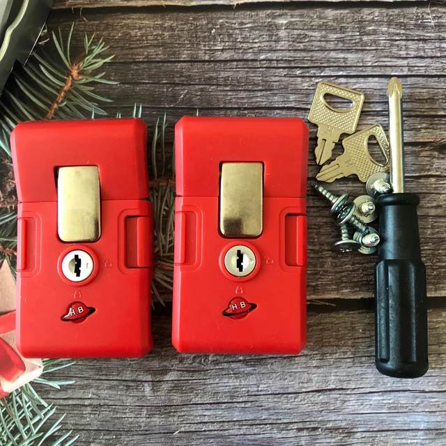 Password box lock accessory with buckle lock aluminum box luggage ...