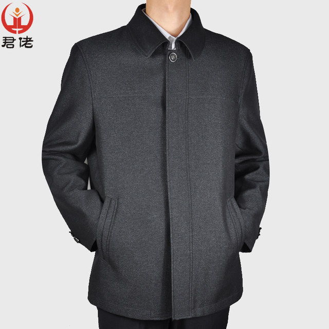 Men's jackets for middle-aged and elderly men, spring and autumn, dad's ...