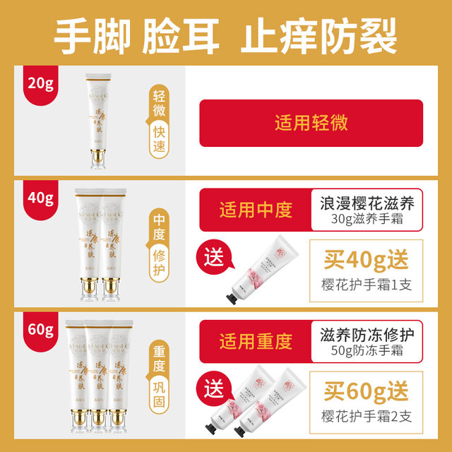 MAGEC chilblain cream anti-itch frostbite frost cracked hands anti ...