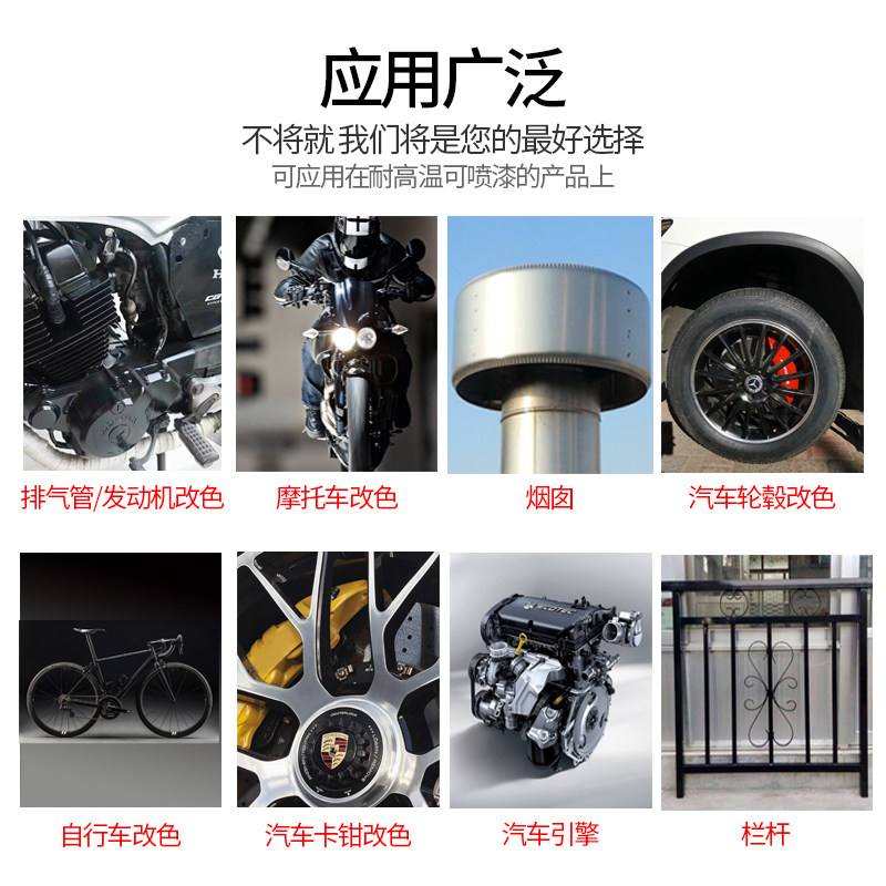 High-Temperature Spray Paint - Black Silver | Anti-Corrosion, Anti-Rust ...