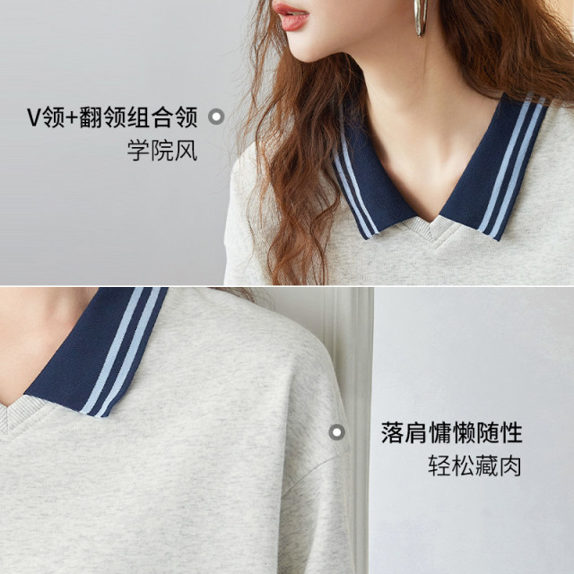 Mizi Banner V -neckless sweater Female Spring and Autumn 2024 New ...