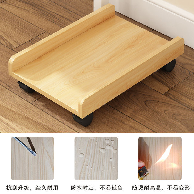 Desktop computer host bracket movable pulley placement rack chassis ...