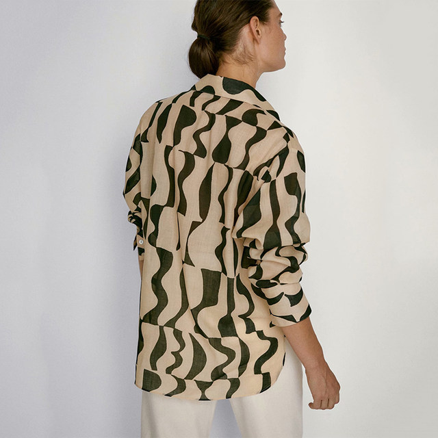 MD women's new geometric pattern women's casual simple style versatile ...