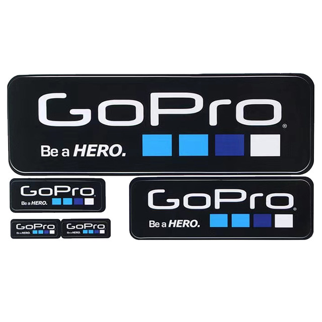 GoPro waterproof sticker car motorcycle body helmet reflective decal ...