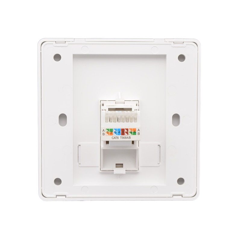 Type 86 Cat6 Network Cable Socket with RJ45 Gigabit Port - Single ...