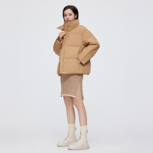 Boshimin Qiu winter new ladies short stand -up stand -up collar design ...