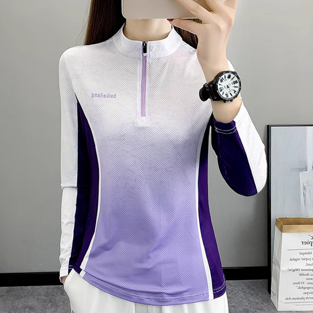 2025 fast drying clothes for women long-sleeved T-shirt thin outdoor ...