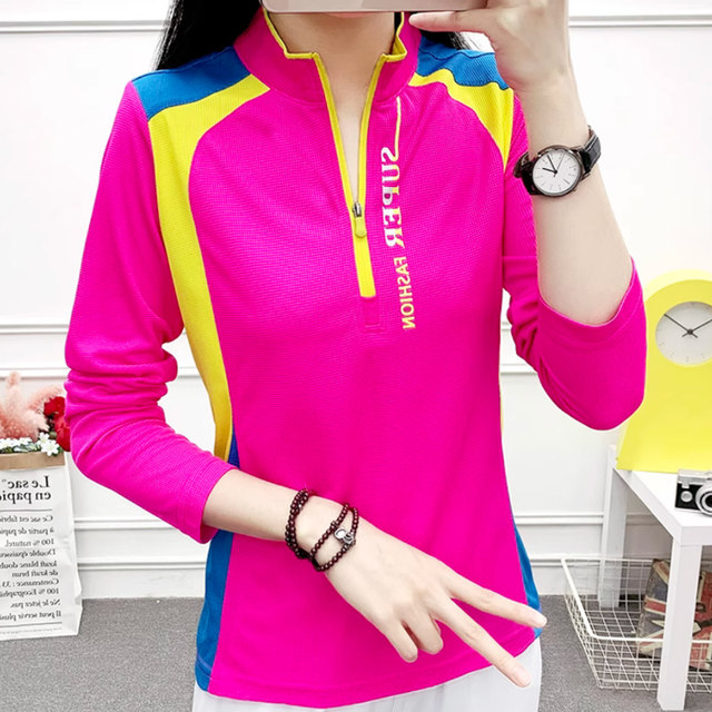 Spring and summer quick-drying clothes women's long-sleeved outdoor ...