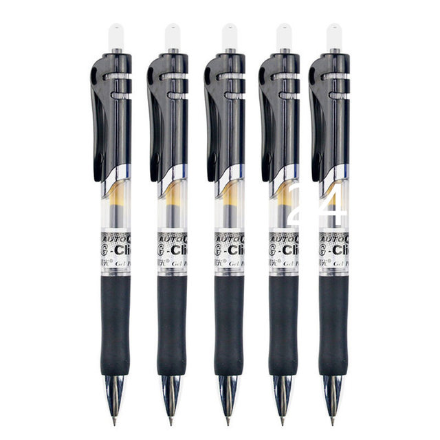 Chenguang genuine press-type gel pen 0.5mm exam carbon pen k35 office ...