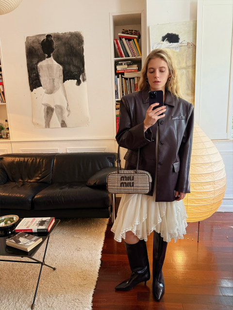 Miss Zhu Korean Private Server Series Leather Retro Loose Noodle Skin ...