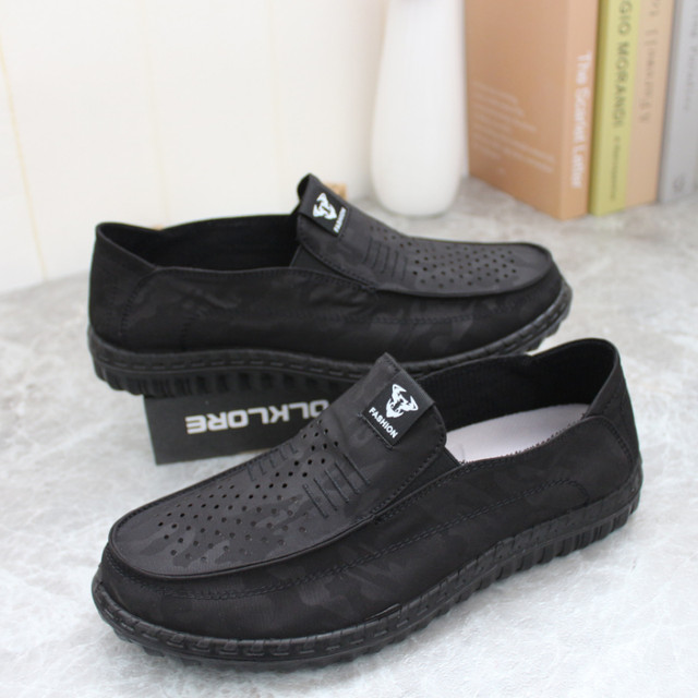 Mesh shoes old Beijing cloth shoes summer breathable perforated large ...