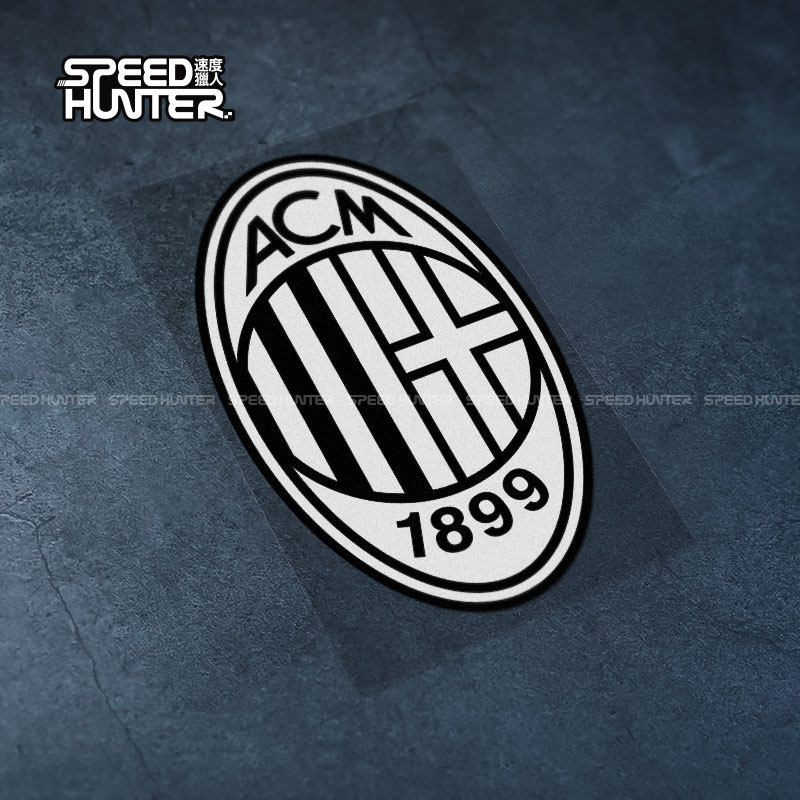 AC Milan Football Club Decal - Waterproof Reflective Sticker