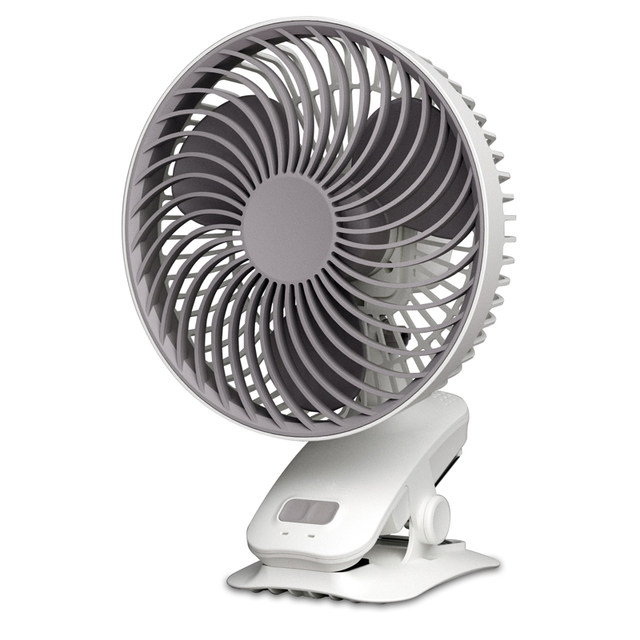 8-inch clip fan silent stroller bedside fixed shaking head clip fan ...