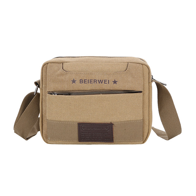 Shoulder bag men's canvas mesengers large -capacity sports outdoor ...