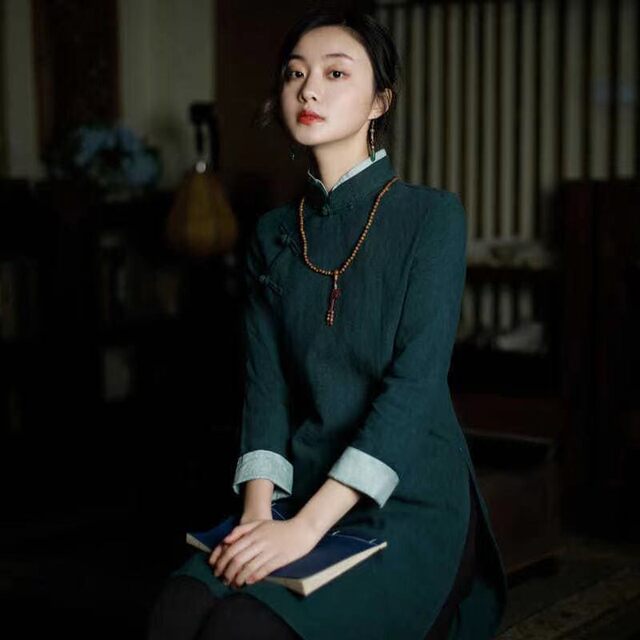 Tang suit women's tops Chinese style retro Chinese style tea clothes ...