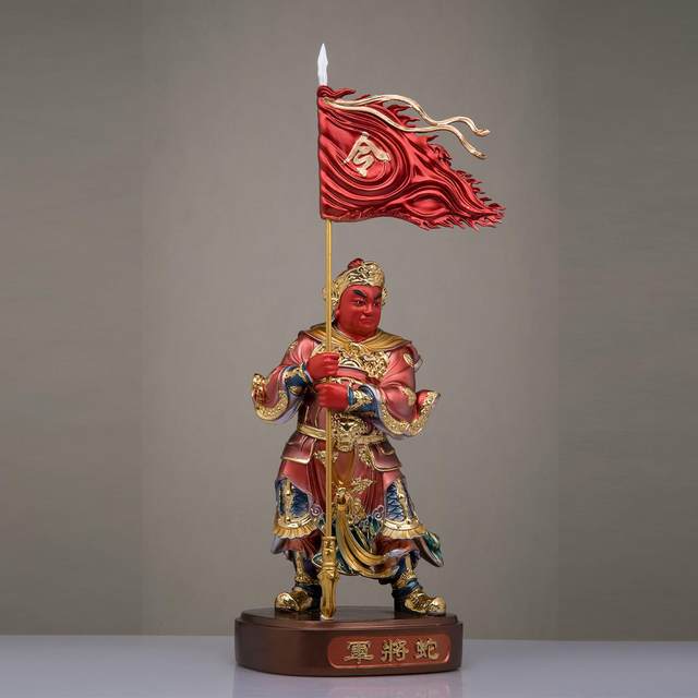 Resin gold-colored turtle general and snake general statue, Zhenwu ...