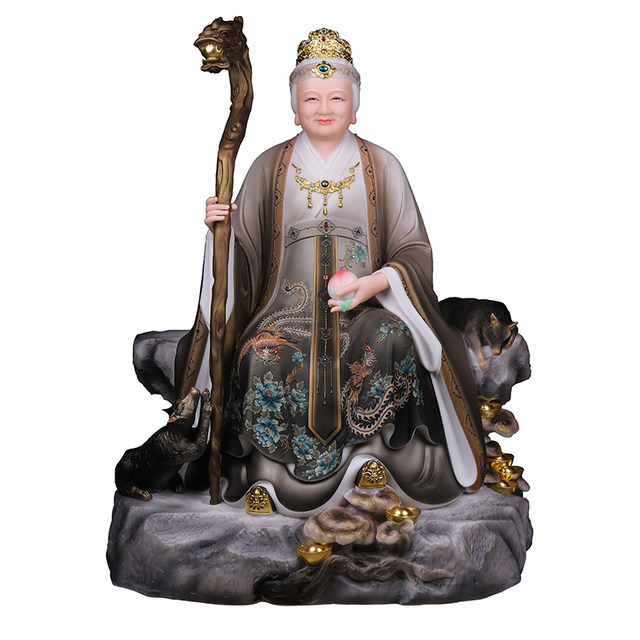 Kangsheng Black Mother God Statue, White Marble, Northeast Dharma ...