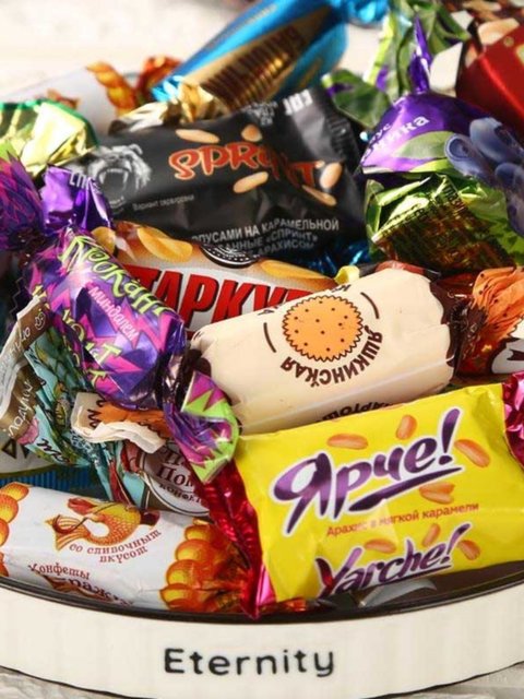 Selected Russian imported mixed candies original multi-flavor chocolate ...