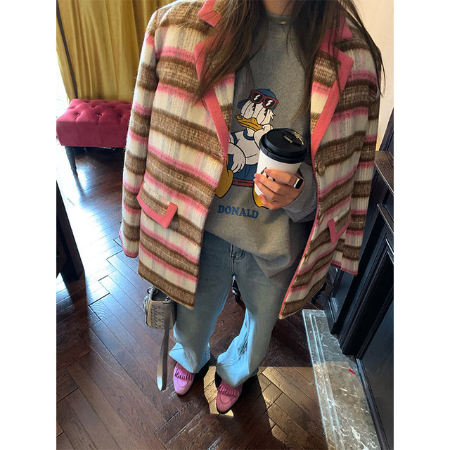 Luo Luo Jie gray long-sleeved T-shirt bottoming shirt for women autumn ...