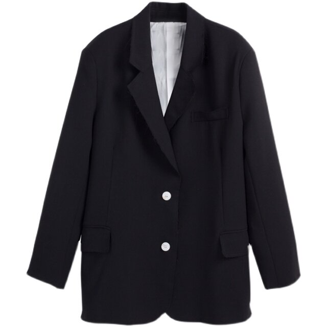Blazer women's spring and autumn 2024 new style loose raw edge design ...