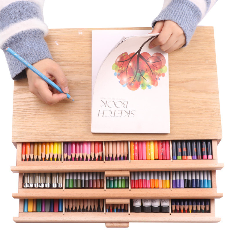 Set kuda kuda laci desktop beech - lakaran kayu dan papan lukisan untuk ...