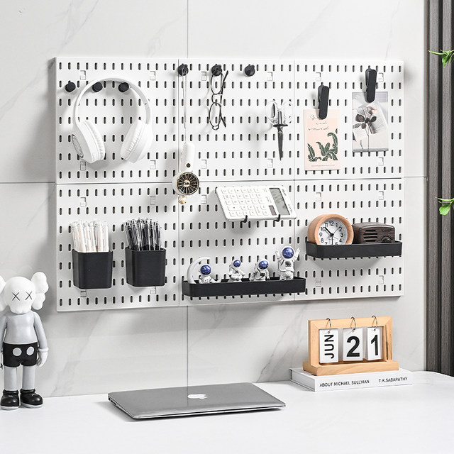 Wall punch-free hole board storage rack Nordic creative simple storage ...
