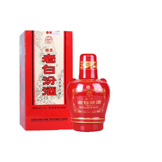 Fenjiu 42% mellow old white Fenjiu 475ml gift box Shanxi Xinghuacun ...
