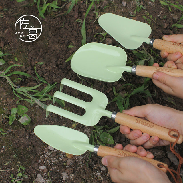 Planting tools kindergarten outdoor gardening children digging soil and ...