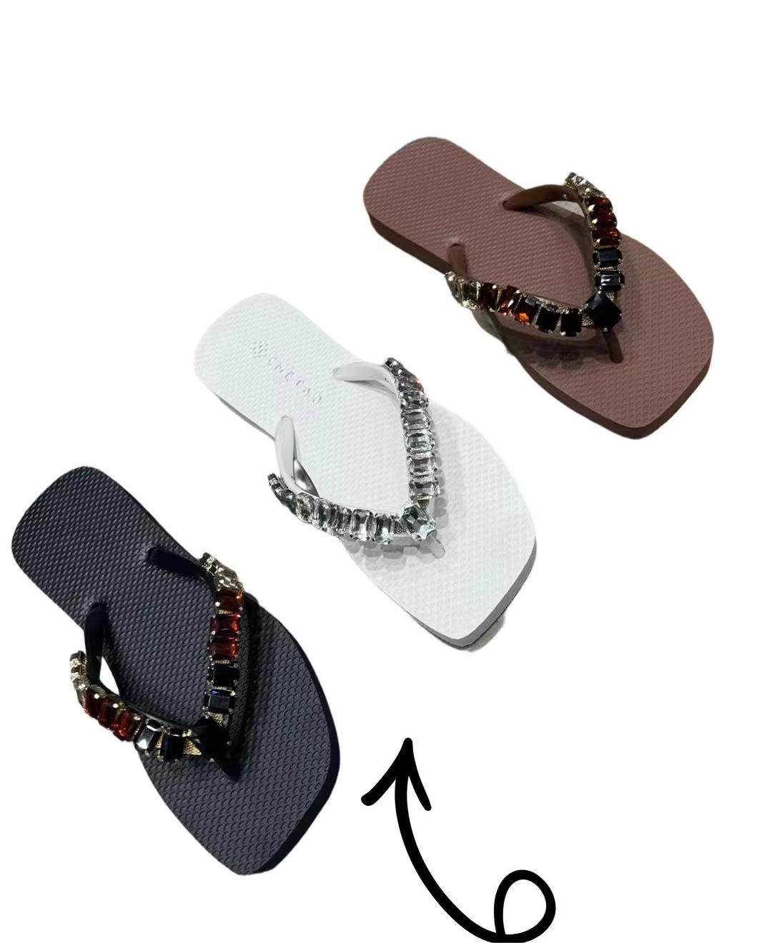 High-end flip-flops 2024 summer new style women's outer wear ...
