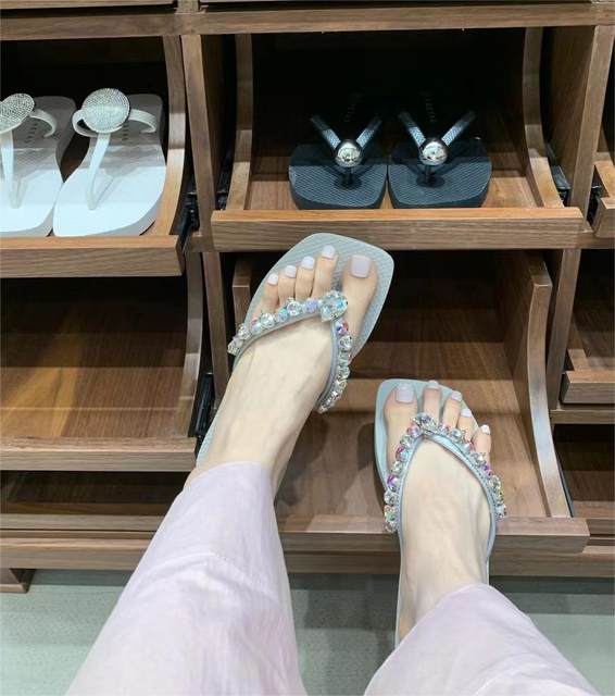 Fairy wind toe slippers for women 2025 summer European version high-end ...