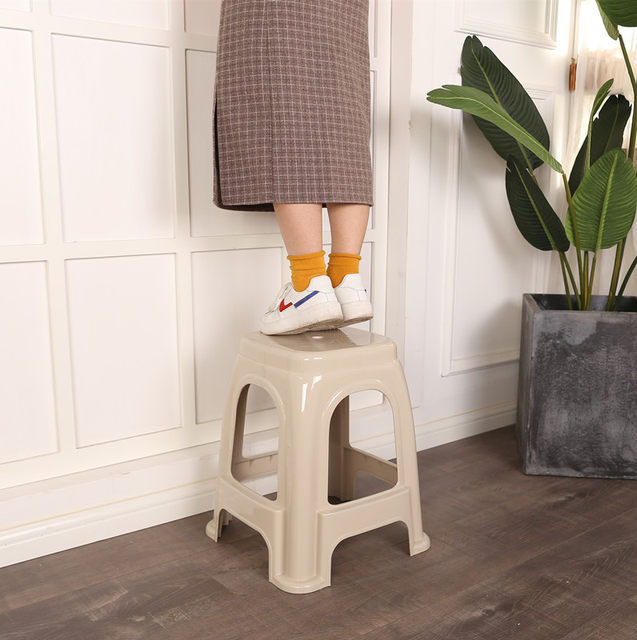 Thick cooked glue thick stool plastic stool Modern minimalist family ...