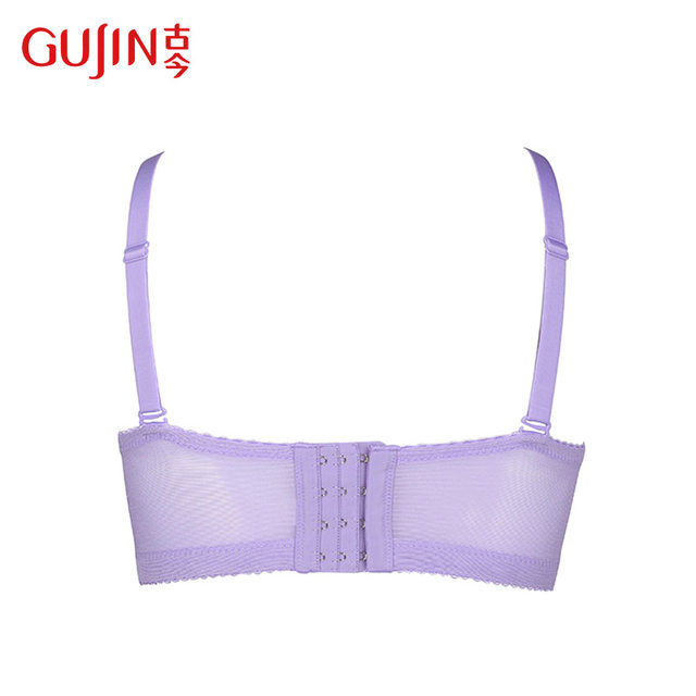 Ancient and modern counter bra 1/2 cup candy two-color lace top thin ...