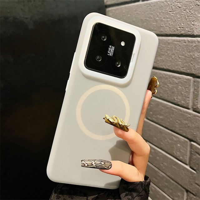 Magsafe magnetic charging suitable for 15um mi 14ultra liquid silicone 14 mobile phone case K80 ...