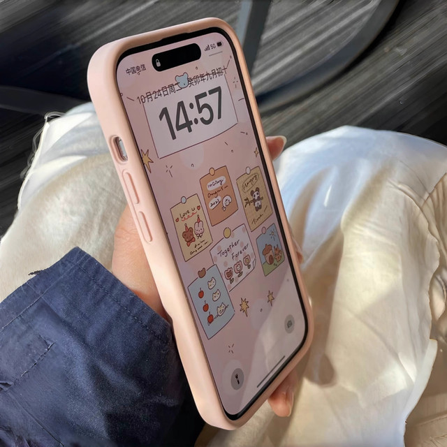 Girls pink liquid silicone suitable for Turbo4 Xiaomi 15 Spro mobile ...